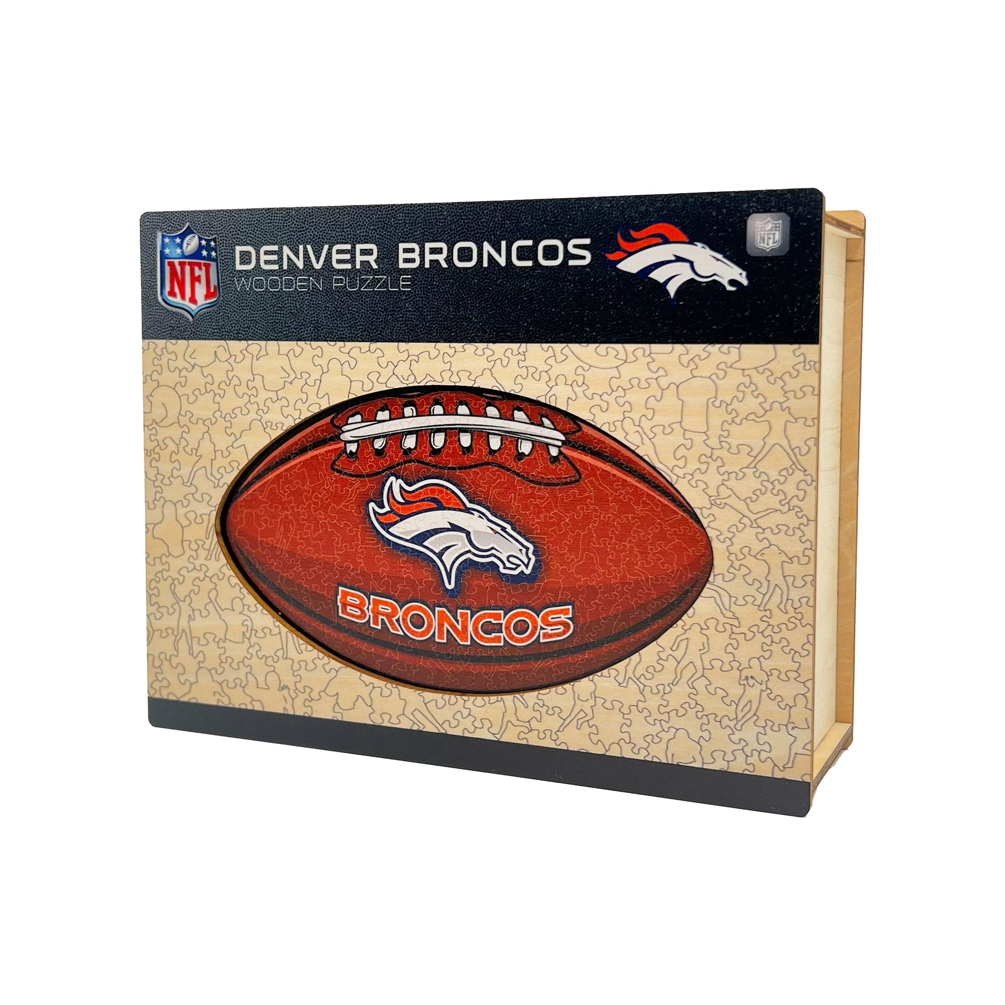 Denver Broncos™ - Wooden Puzzle – Iconic Puzzles UK