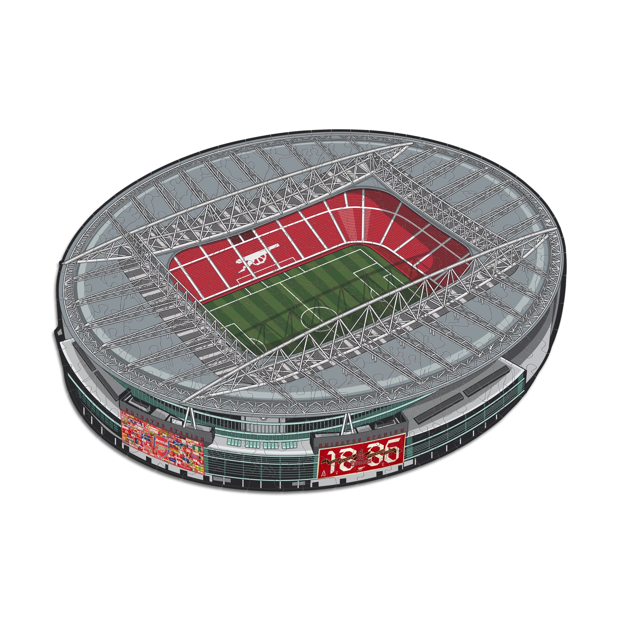 Arsenal FC® Emirates Stadium - Wooden Puzzle – Iconic Puzzles UK