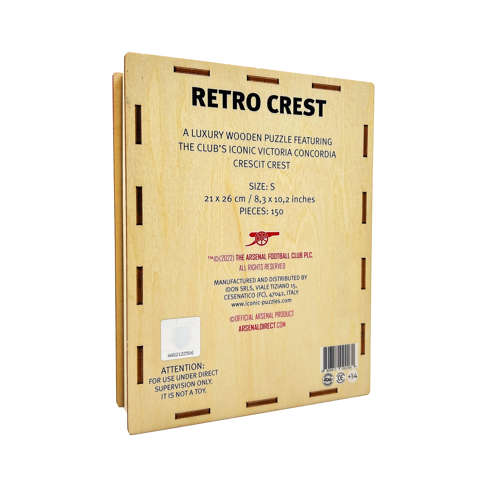Arsenal FC® Retro Crest - Wooden Puzzle – Iconic Puzzles UK