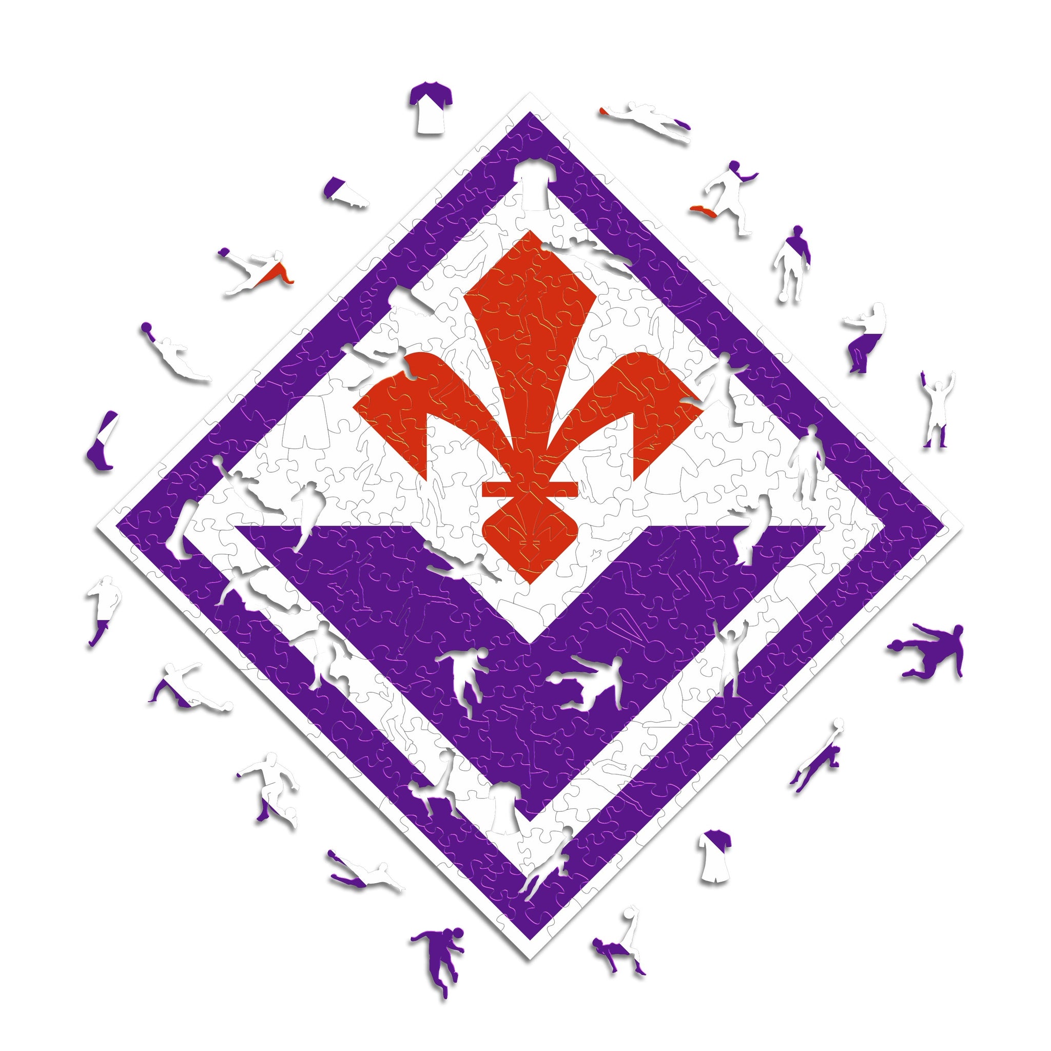 ACF Fiorentina® Crest - Wooden Puzzle – Iconic Puzzles UK