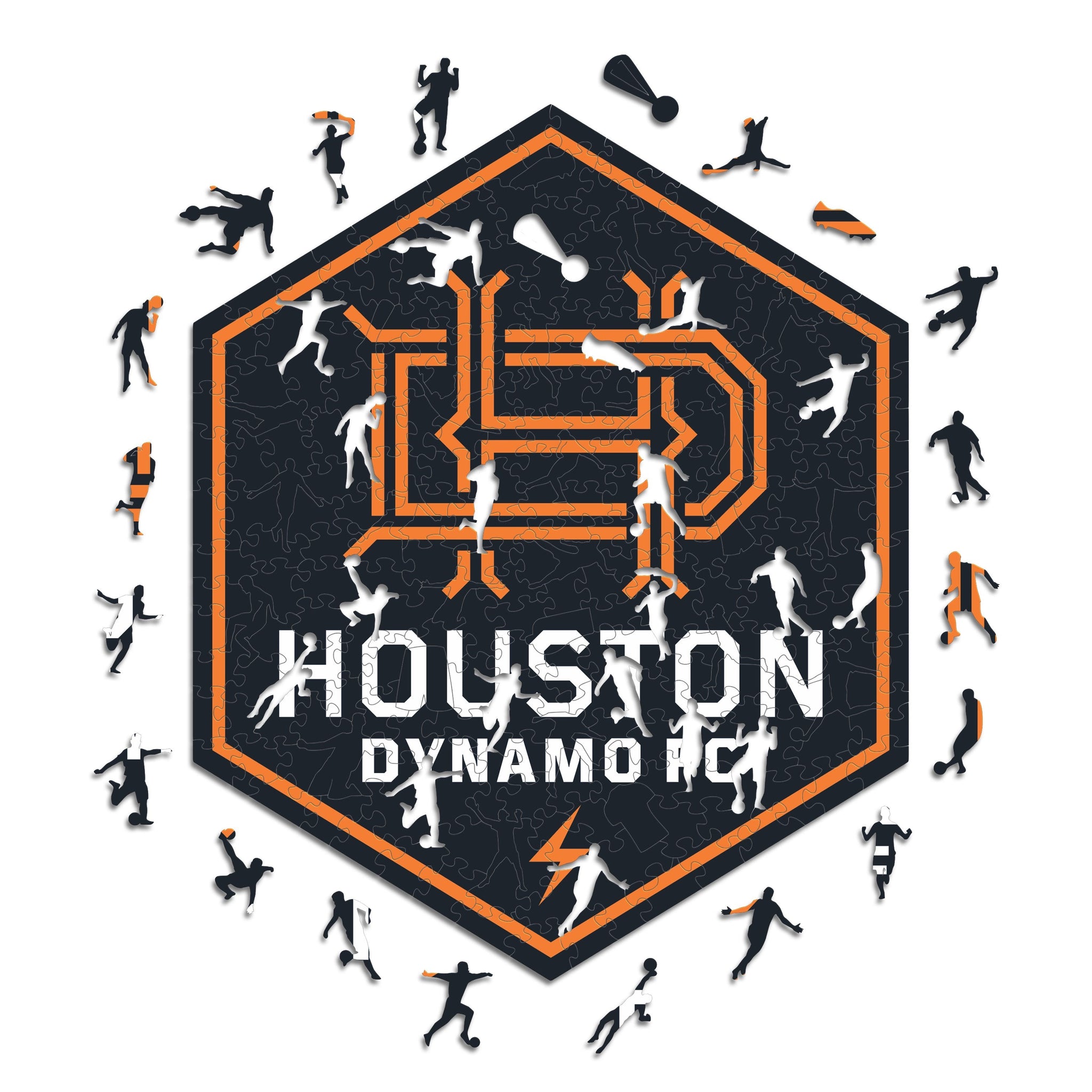 Houston Dynamo® Crest - Wooden Puzzle – Iconic Puzzles UK